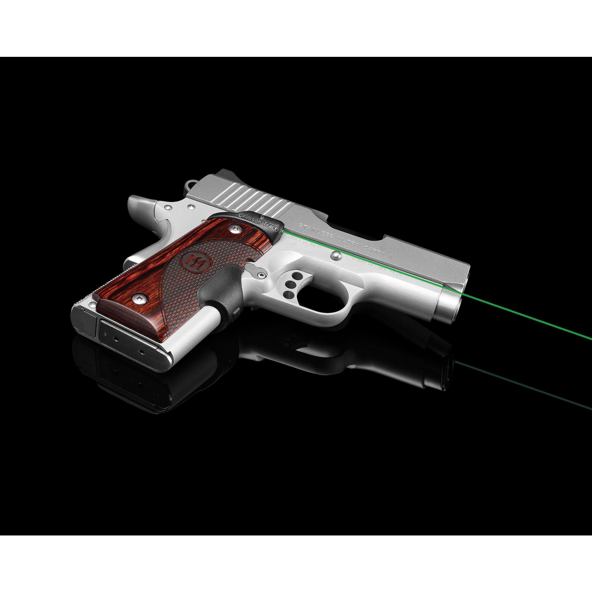 LG-902G Green Master Series™ Lasergrips® Rosewood for 1911 Compact ...