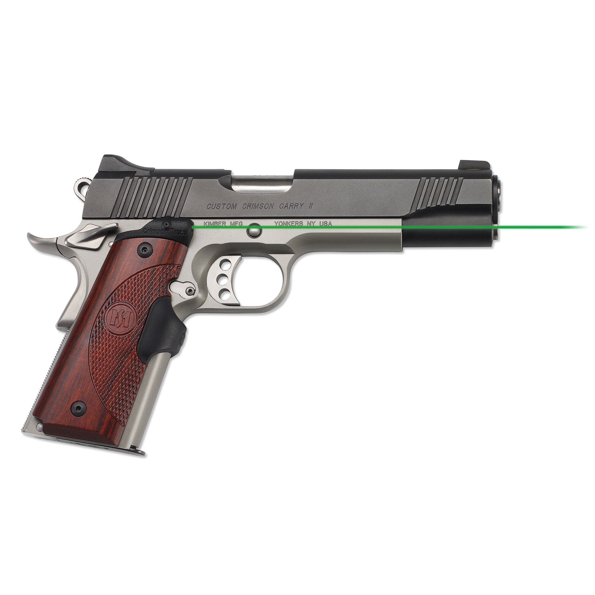 LG-901G Green Master Series™ Lasergrips® Rosewood for 1911 Full-Size ...