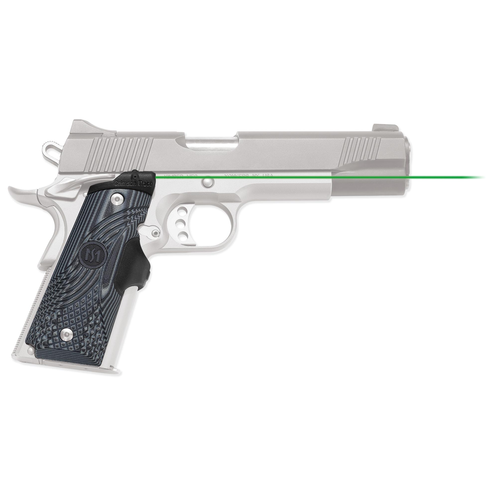 LG-904G Green Master Series™ Lasergrips® G10 Black/Grey for 1911 Full ...
